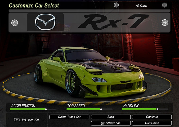 Video Game Customization Edit – EditYourRide